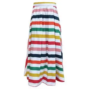 MY PAIR OF JEANS Mexico Maxi Skirt Multicolor Stripes
