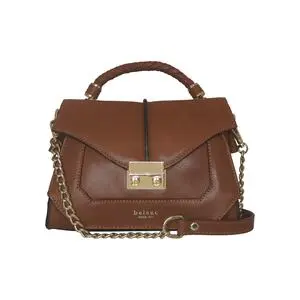 BELSAC Flore, Cognac Leather Shoulder Bag - Brown