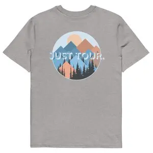 ANCHOR & CREW Heather Just Tour. Seeker Organic Cotton T-shirt - Grey