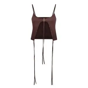 BIANCA RESORTWEAR Nicole Top In Chocolate - Brown
