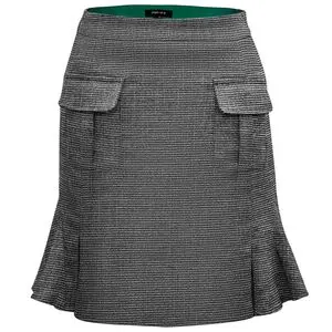 SMART AND JOY Short Skirt With Patch Pockets And Wide Ruffle