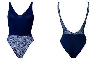 BOTT LINGERIE Soft Lace Bodysuit La First Night - Blue
