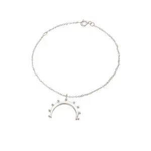 POSH TOTTY DESIGNS Sterling Crown Horn Charm Bracelet - Silver