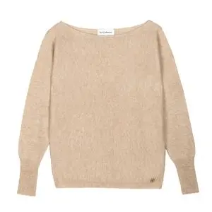 BEL CASHMERE Claudia Cashmere Sweater Sand - Brown