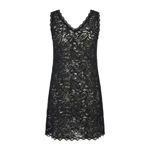 MODENAIRE Scalloped Lace Mini Dress