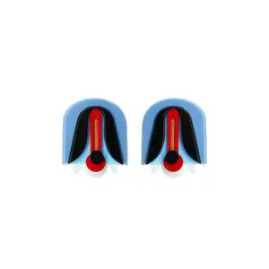 GISSA BICALHO Handmade Acrylic Earring Ninphea Short - Blue