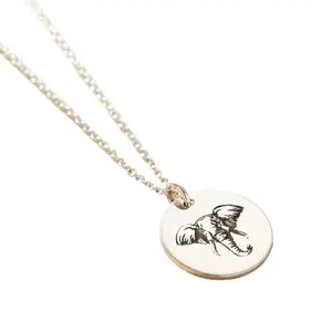 POSH TOTTY DESIGNS Sterling Elephant Spirit Animal Necklace - Silver