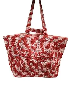 NOOKI DESIGN Glasto Crochet Tote - Pink