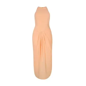 THE GT ATELIER Neutrals Peach Summer Maxi Dress - Orange