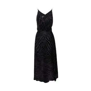 SVETA MILANO Ann Long Devorè-velvet Dress - Black