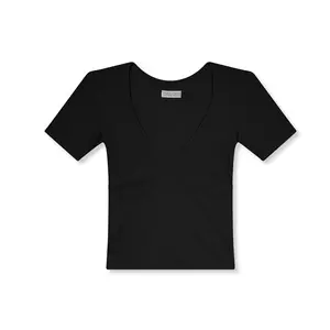 MARIANNE BY MARIE JORDANE Mila Pointelle Knit Top - Black