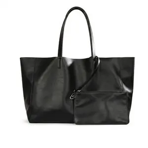 HAMEL ATELIER Ravello Leather Tote Bag - Black