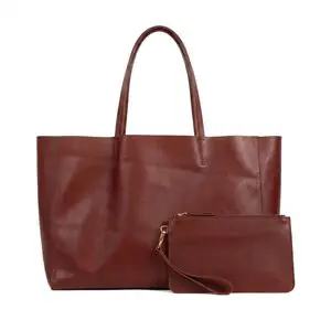 HAMEL ATELIER Ravello Leather Tote Bag - Red