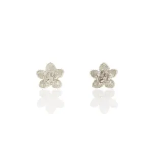 LEE RENEE Cherry Blossom Earrings - Silver