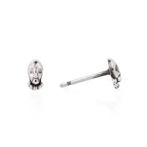 LEE RENEE Tiny Voodoo Orunla Earrings - Silver