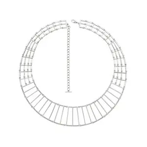 LUCY QUARTERMAINE Egyptian Pyramid Collar/necklace - Silver