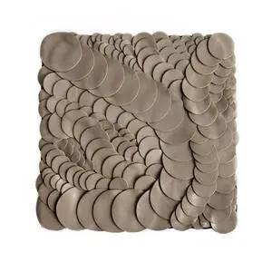 WAIWAI Neutrals Ripple Leather Wall Decor - Black