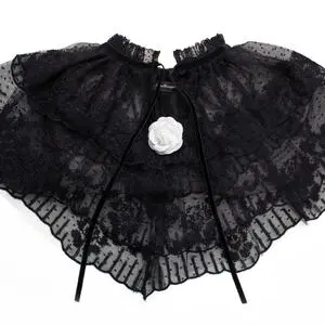 AZIMA MUSAYEVA Dalila Floral Collar - Black