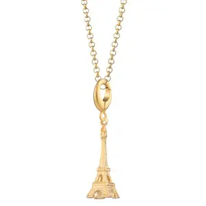 LILY CHARMED Plated Eiffel Tower Charm Necklace