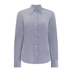 REALLY WILD CLOTHING Spencer Stretch Fine Corduroy Shirt - Blue