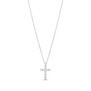 SHYMI Small Pave Cross - Silver