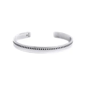 LEE RENEE Black / Silver All At Sea Bangle Silver - Black/silver