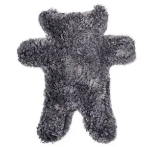 OWEN BARRY Sheepskin Hot Water Bottle Cover Flat Eric Jr. Swedish Silver - Grey