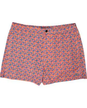 LORDS OF HARLECH Printed Flamingo Swim Shorts - Blue/red