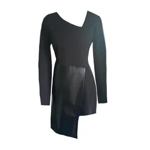 MIRIMALIST Sweatshirt Mini Dress - Black
