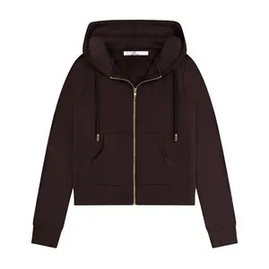 CLOUD HAVEN Signature Logo Hoodie In Espresso - Black