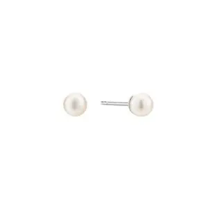 VANCHI Freshwater Pearl Studs - Silver
