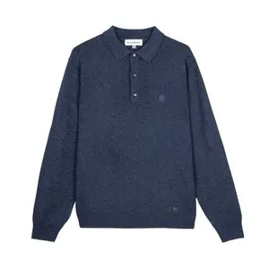 BEL CASHMERE Cashmere Denim Polo Shirt