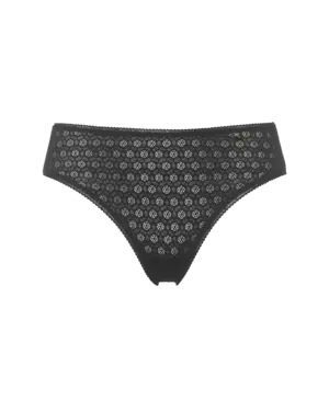 NUDEA Honeycomb High Leg Brief - Black