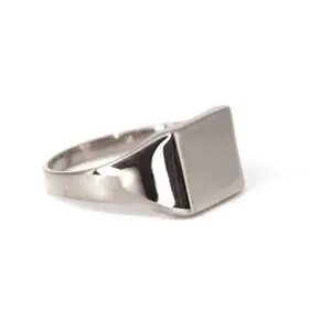 VICSTONENYC FINE JEWELRY Timeless Bold Square Signet Ring For Sterling - Silver