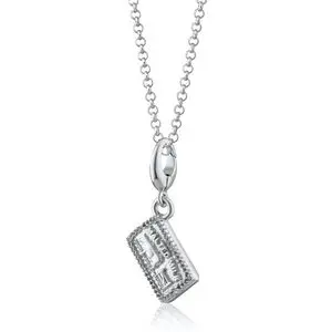 LILY CHARMED Sterling Malted Milk Biscuit Charm Necklace Silver
