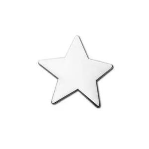 MAKE HEADS TURN Grey / Silver Silver Metal Pin Star - Grey/silver