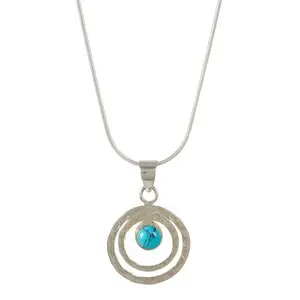 CHARLOTTE'S WEB JEWELLERY Silver / Blue Infinity Universe Silver Necklace Turquoise - Silver/blue