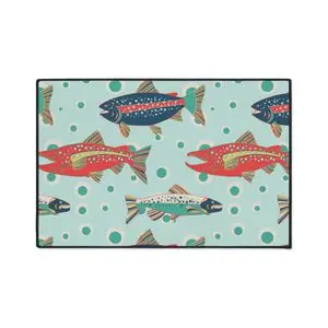 PIPER & FOX Trout Heavy Duty Door Mat - Blue