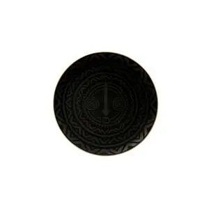 Mojjere Fine Porcelain Dessert Plate Deep Colour| Nuru - Black