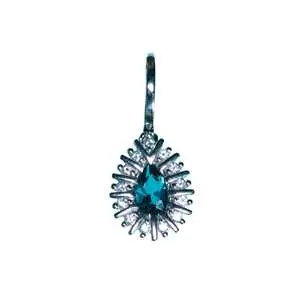 TALISMANIA JEWELRY Blue / White / Silver Headwaters Petite Pendant