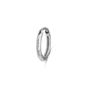 ZOHREH Hammered Huggie Hoop Earring Sterling - Silver