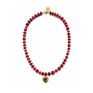 ADIBA Crimson Reverie Necklace - Red