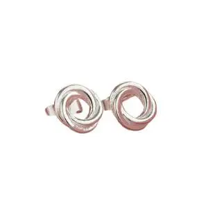 POSH TOTTY DESIGNS Sterling Russian Ring Stud Earrings - Silver