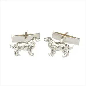 SIMON KEMP JEWELLERS Solid Sterling Retriever Cufflinks