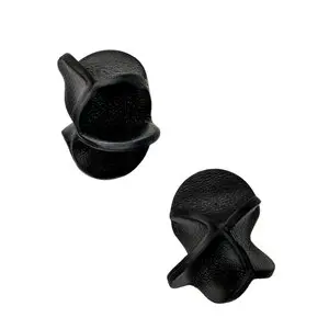 WAIWAI Rivelis Leather Earrings - Black