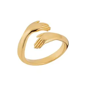 LILY CHARMED Plated Hug Ring - Gold
