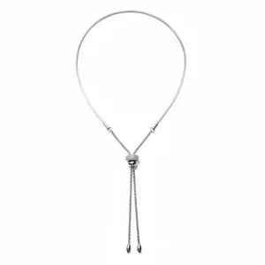 VICKY&NICO Sphere Bolo Necklace - Silver
