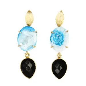 Magpie Rose Vermeil Earrings