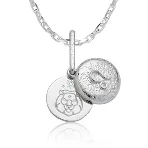 CARTOGRAPHY Leo Zodiac Locket Necklace In Sterling - Silver