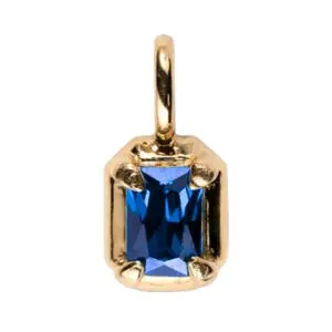 BELINDA JEWELZ Sapphire Birthstone Charm - Blue